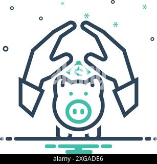 Icon for savings,parsimony Stock Vector Image & Art - Alamy