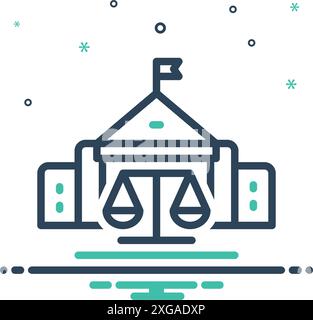 Icon for courts,authority Stock Vector Image & Art - Alamy