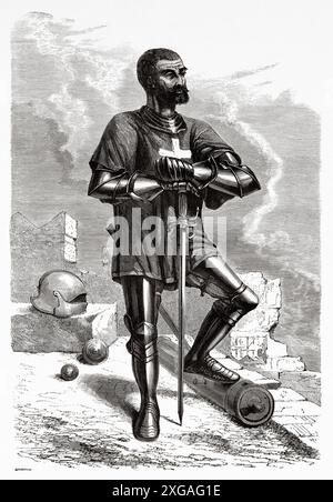 A knight of Rhodes, Greece. Journey to the island of Rhodes, 1844 by ...