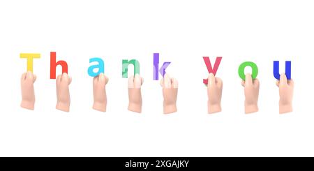People gesturing THANK YOU in sign language isolated. Deaf and dumb ...