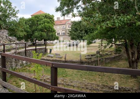 Castle in Tata, Hungary Stock Photo - Alamy