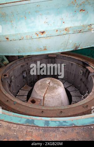 RT-23/SS-24 missile silo with intercontinental ballistic missile with ...