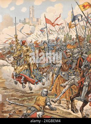 Jacques Onfroy de Bréville - Battle of Aduatuca in 53 BC Stock Photo ...