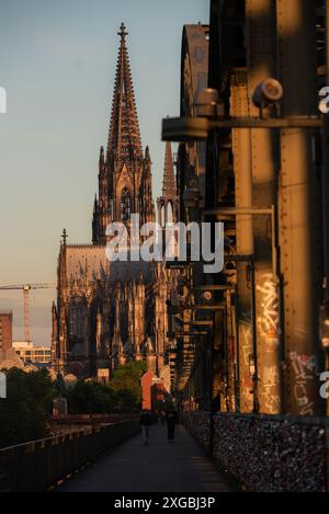 Cologne Cathedral during Sunrise Hour Stock Photo - Alamy