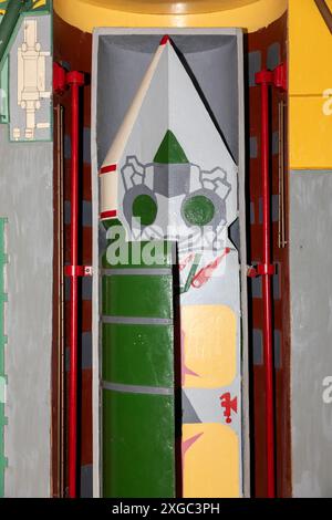 Nuclear silo for the launch of an atomic rocket Stock Photo - Alamy