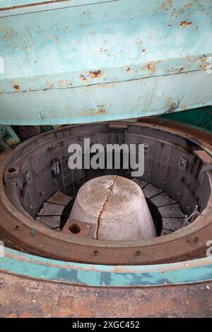 RT-23/SS-24 missile silo with intercontinental ballistic missile with ...