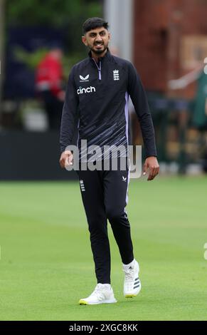 England’s Shoaib Bashir during a nets session at the Optus Stadium ...