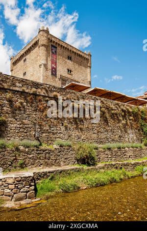 Infantado tower, 15th century. Potes town. Cantabria. Spain Stock Photo ...