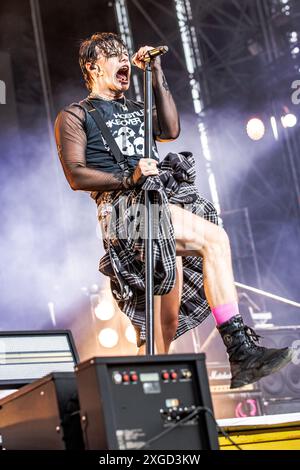 Milan Italy. 07th Jul 2024. The Swedish metalcore band IMMINENCE ...