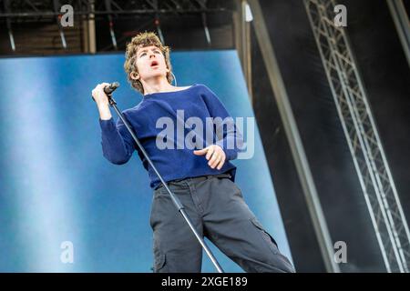 Brendan Yates of Turnstile performs on day three of the Lollapalooza ...