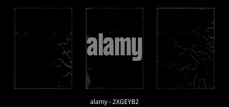 Stippled rough grunge collection. Aged pixelated texture paper overlay ...