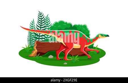 Anatotitan prehistoric dinosaur character. Isolated cartoon vector ...