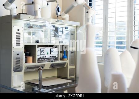 Prosthetic lab with equipment and tools for creating artificial limbs ...
