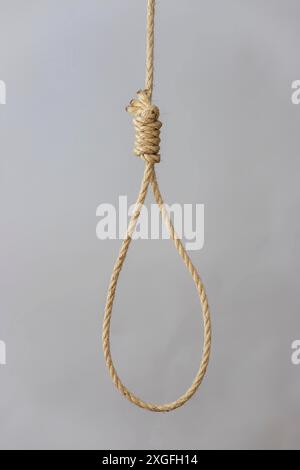 knotted gallows rope Stock Photo - Alamy