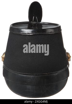 A Garde Jäger officer shako Fine Garde star. Interior shows normal wear ...
