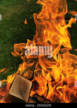 open fire texture as nice summer background Stock Photo - Alamy