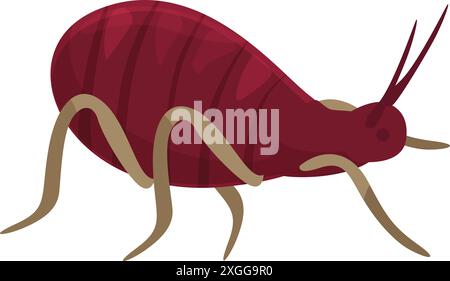 Red mite crawling, this parasite insect can spread diseases. Red mite ...