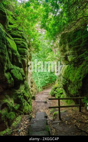 The Swiss Bridge at Hawkstone Follies, Hawkstone Park, Weston-under ...