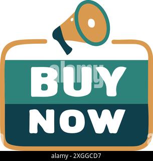 Buy now icon set, shop flat design vector illustration in 10 colors ...