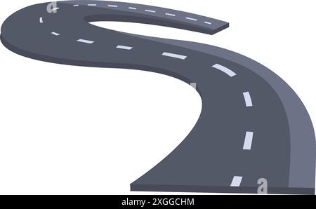 Winding road is creating an s shape through the countryside. Winding ...