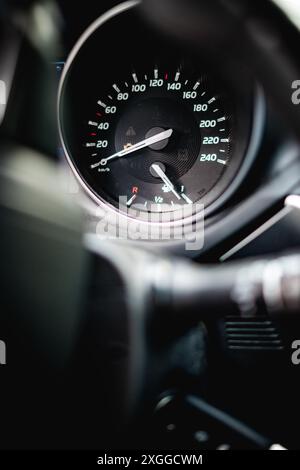 speedometer, tacho, car, fuel gauge, vehicle, steering wheel, display ...