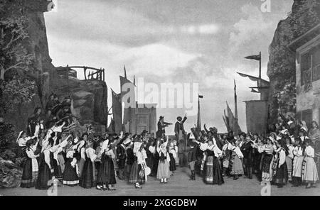 theatre / theater, opera, "Matteo Falcone", by Theodor Gerlach, world ...