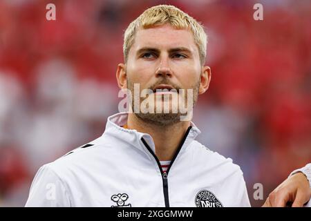 Jonas Wind of Denmark seen during the European World Cup Qualifiers ...