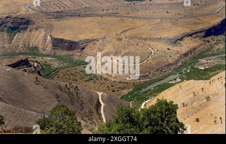 The historic Yarmouk River area between Jordan and Syria Stock Photo ...