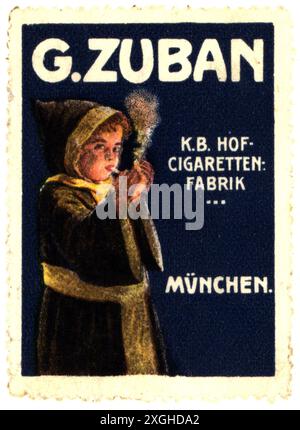advertising, tobacco, Zuban cigarettes, cigarette factory Georg Zuban ...