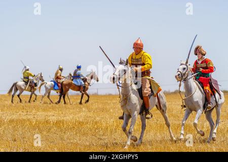 Lavi, Israel - July 05, 2024: Reenactment of the 1187 Battle of the ...