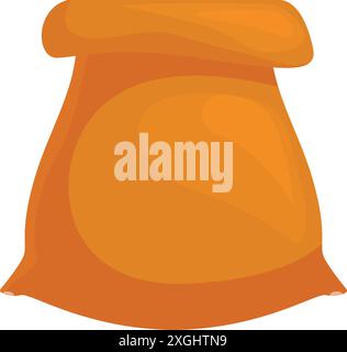 Full burlap sack standing up waiting to be transported, an essential ...