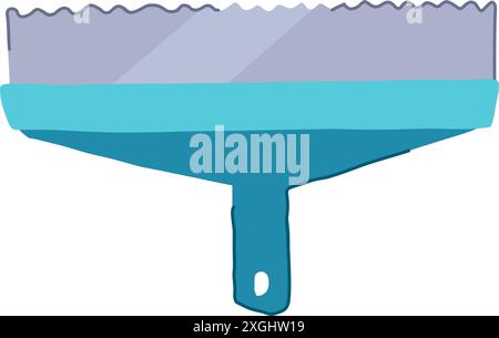 construction notched trowel cartoon vector illustration Stock Vector ...