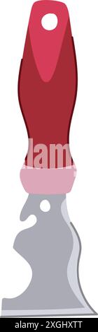 hammer paint scraper cartoon vector illustration Stock Vector Image ...