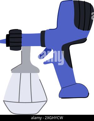 car paint sprayer cartoon vector illustration Stock Vector Image & Art ...
