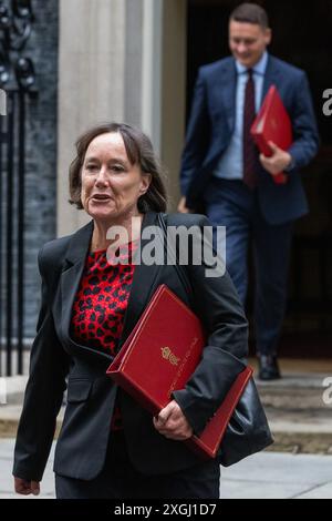 Labour MP Jo Stevens leaves 10 Downing Street, London, after being ...