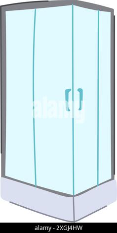 et shower cabin cartoon vector illustration Stock Vector Image & Art ...