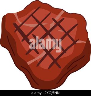 braai steak grill cartoon vector illustration Stock Vector Image & Art ...