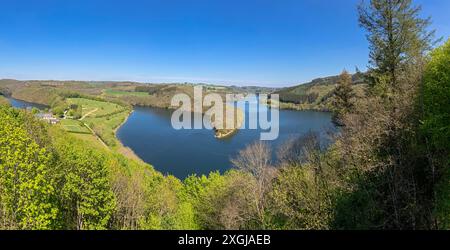 Europe, Luxembourg, Insenborn, "Belvédère de Burfelt" Viewing Platform ...