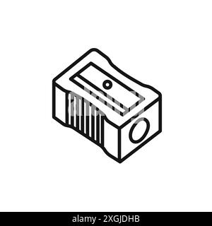 Pencil sharpener icon vector logo set collection or bundle pack group ...