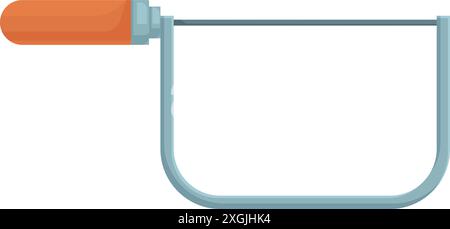 Coping saw with wooden handle for cutting shapes and curves in wood or ...
