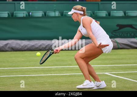 Kristina Penickova of the USA returns during her Junior Girls Singles ...