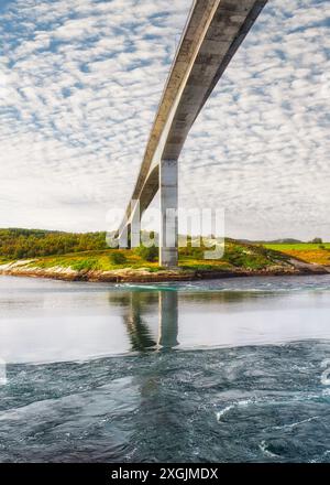 Bridge over Saltstraumen, spanning the world strongest tidal currents ...