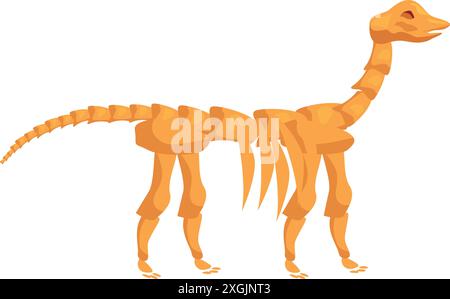 Brachiosaurus dinosaur skeleton standing on two legs, paleontology and ...