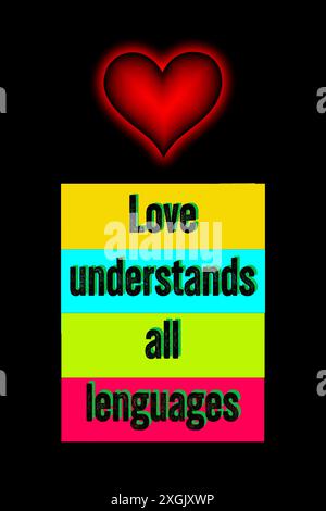 Love understands all languages, it is a universal concept Stock Photo ...