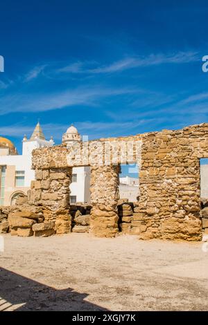 Spain Cadiz ruins of the roman theatre Stock Photo - Alamy