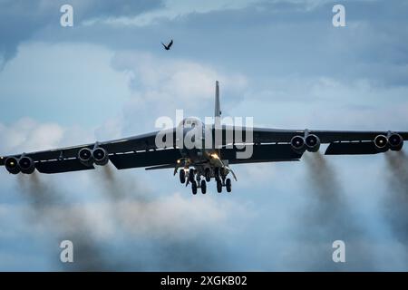 Boeing B-52 Stratofortress jet long range nuclear strategic bomber of ...