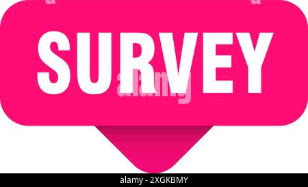 survey sticker. survey sign on transparent background. rectangular ...