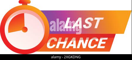 Orange clock face counting down the time remaining for a special offer ...