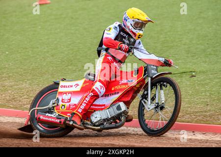 Maciej Janowski of Poland during the Speedway GP Qualifying Round 3 at ...