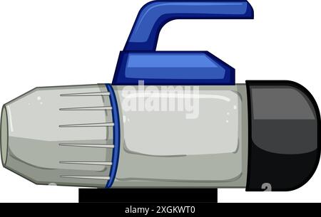 technician vacuum pump cartoon vector illustration Stock Vector Image ...